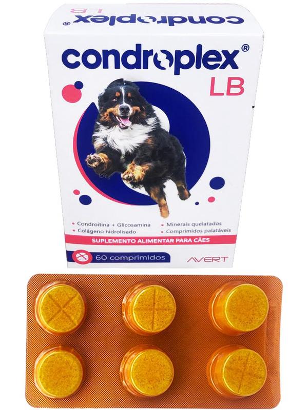 Suplemento Alimentar Condroplex Lb Palatáveis 120g 60 comprimidos Avert ...