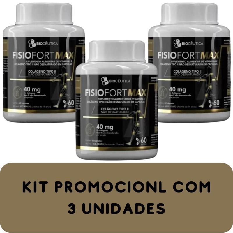 Suplemento Alimentar de Vitaminas e Minerais Biocêutica Fisiofort Max ...