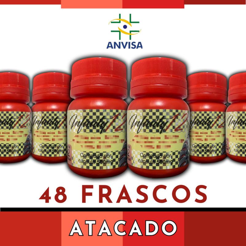 Suplemento Alimentar Infinity 12 48 frascos 500mg 12 cápsulas Amazon ...