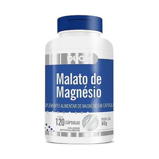 Suplemento Alimentar Malato de Magnésio 120Cps - Duom - Cloreto de Magnésio / Magnésio Dimalato ...