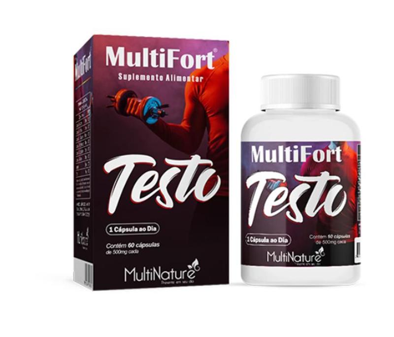 Suplemento Alimentar Multifort Testo 60 cápsulas +Energia - Multinature ...