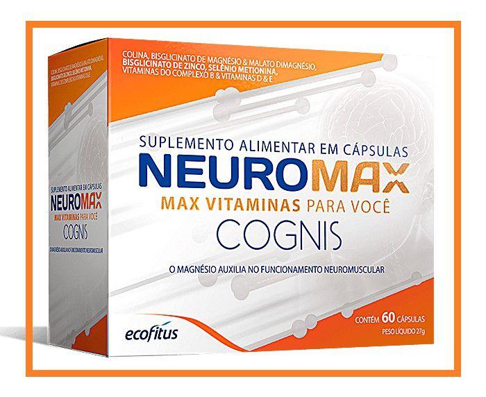 Suplemento Alimentar Neuromax Cognis 60Cps - Ecofitus - Vitaminas A-Z ...