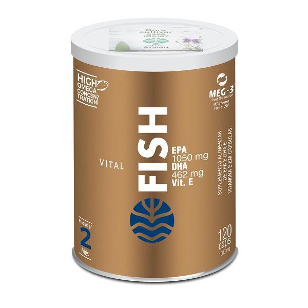 Suplemento Alimentar Omega 3 Vital Fish 120 cápsulas de 1.000mg - Vital ...