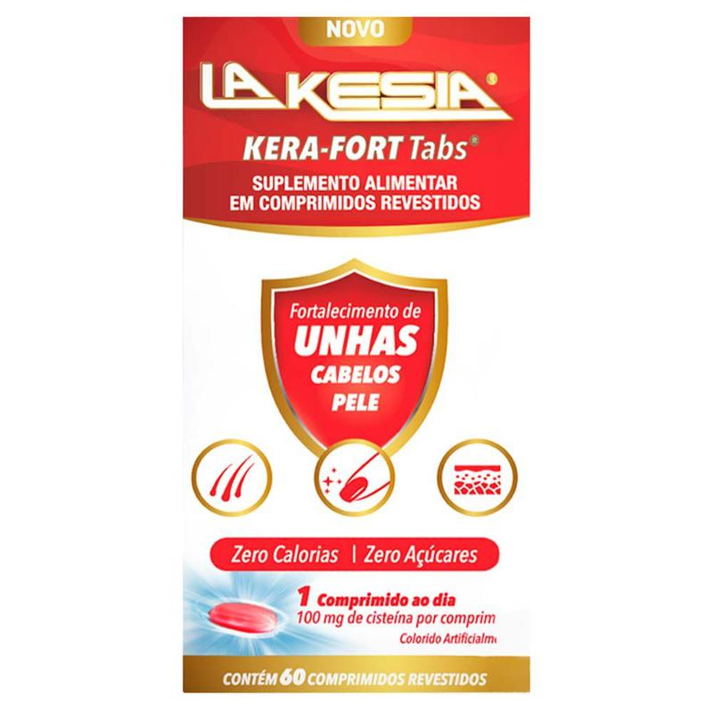 Suplemento Alimentar para Cabelos e Unhas La Kesia Kera-Fort Tabs - PC ...