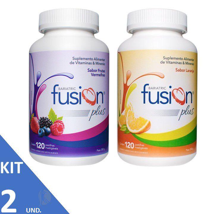 Suplemento Bariatric Fusion Plus Laranja/Frutas Vermelhas - Kit C/ 02 ...