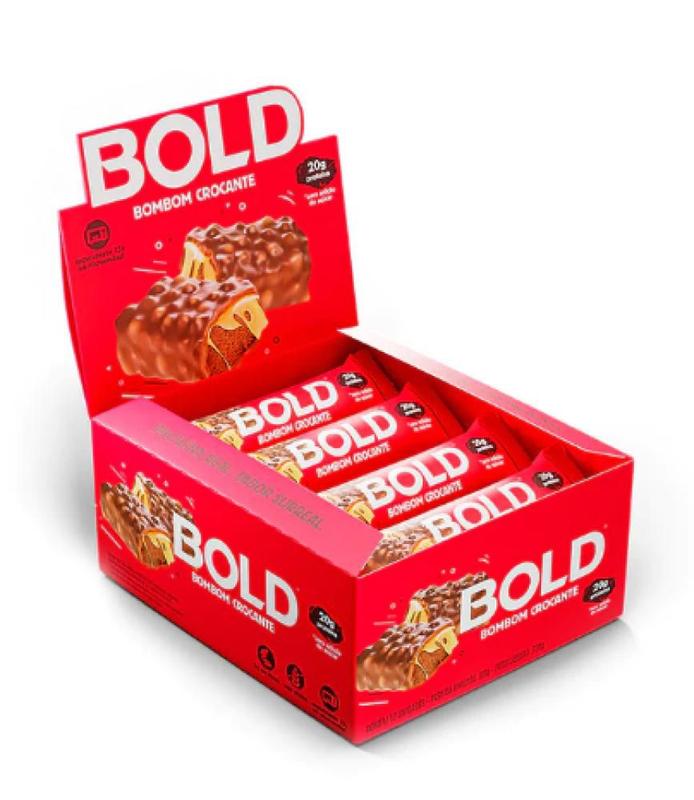 Suplemento Barra De Proteína Bold Bar Barra - 12 Unidades - Barrinha ...