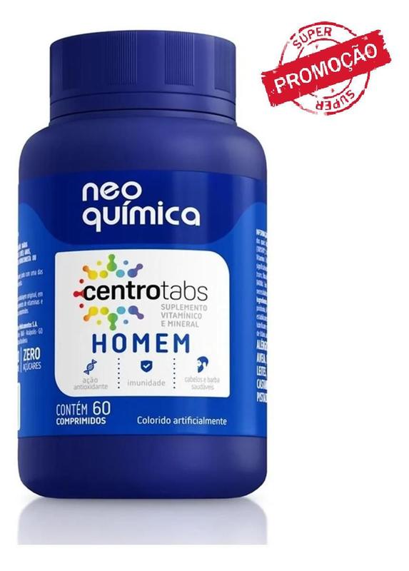Suplemento Centrotabs Homem 60Cpr - Neo Química - Neo Quimica ...