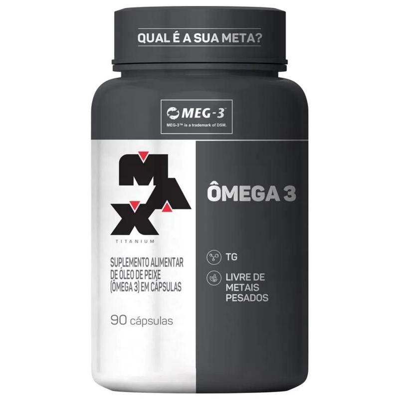 Suplemento em cápsulas Max Titanium Ômega 3 omega 3 Ômega 3 - Ômega 3 ...