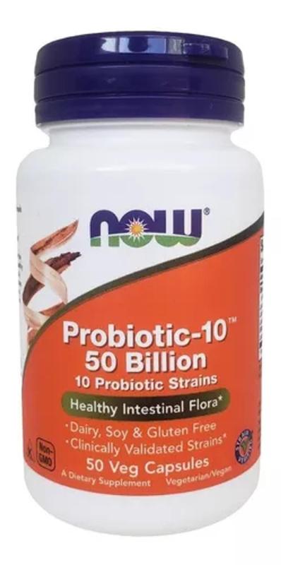 Suplemento em cápsulas NOW Foods Probiotic-10 probiotico Probiotic-10 ...