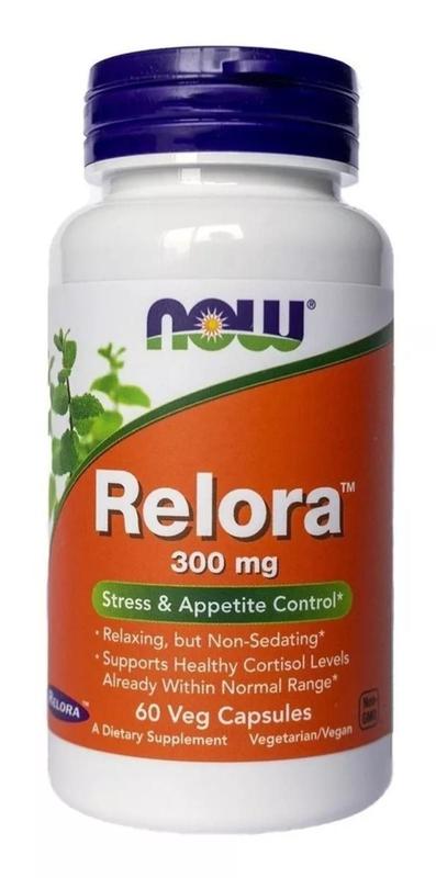 Suplemento em cápsulas NOW Foods Relora em pote 60 capsulas ...