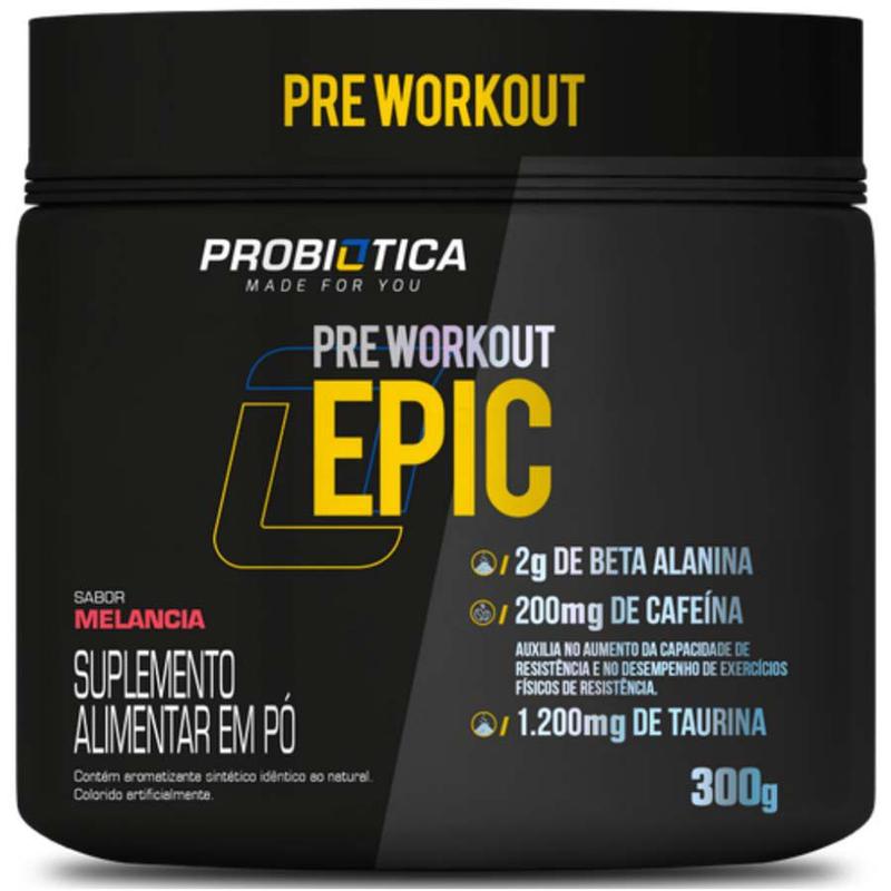 Suplemento em Pó Epic Pré Treino Pre Workout 300g Probiotica - Pré ...