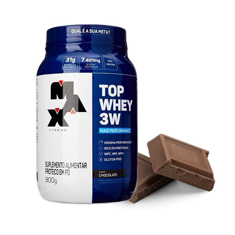 Suplemento Em Pó Top Whey Proten Max Proteina Treino WHey - Max ...