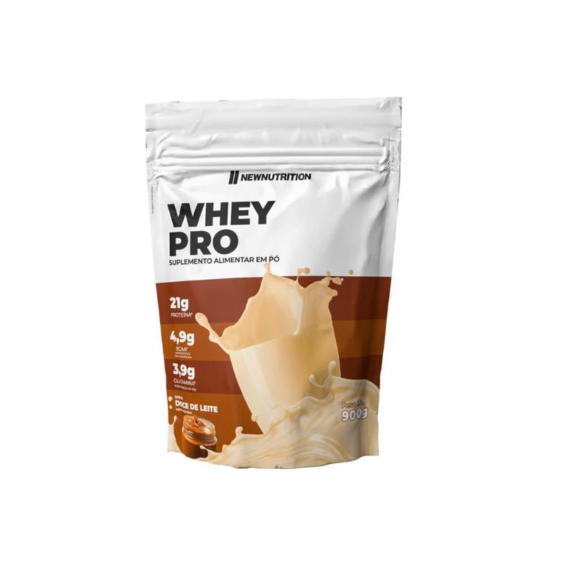 Suplemento em pó whey pro 60% 900g doce de leite - NEW NUTRITION - Whey ...