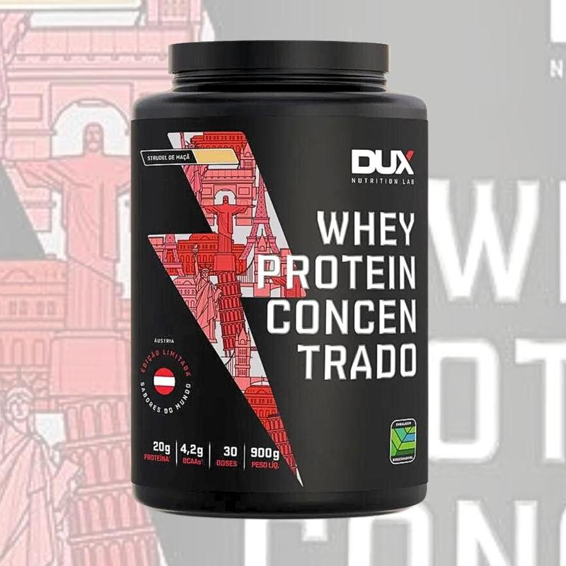 Suplemento Em Pó Whey Protein Concentrado Novos Sabores Do Mundo Dux ...