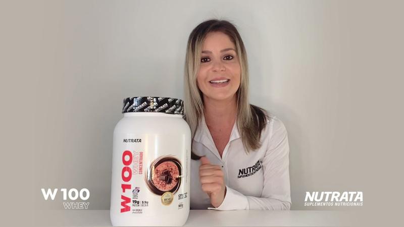 Suplemento Nutrata w100 Whey concentrado Double chocolate - Whey Protein - Magazine Luiza
