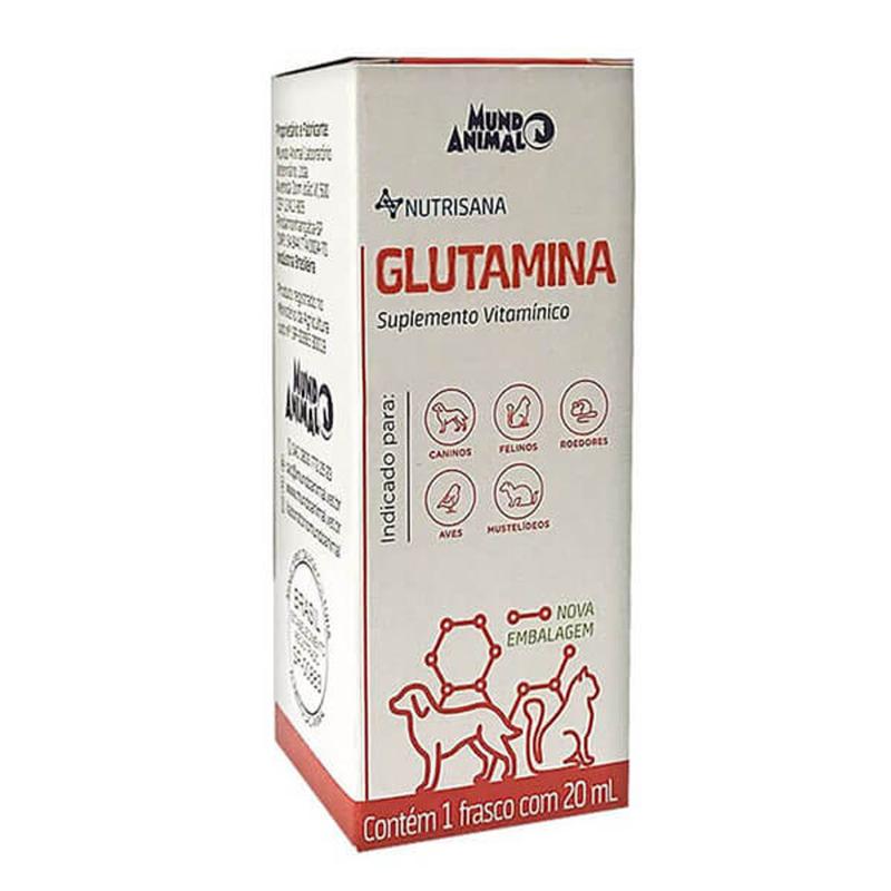Suplemento Nutrisana Glutamina para Cães e Gatos- 20ml - Mundo Animal ...