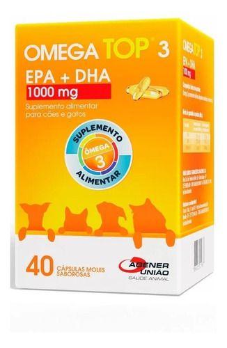 Suplemento omegatop 3 1000mg 40 caps - AGENER UNIAO - Ômega 3 / Óleo de ...