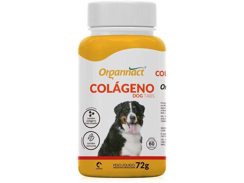 Suplemento Organnact Colageno Dog Tabs - para Cachorro 72g - Suplemento Colágeno para Pet ...