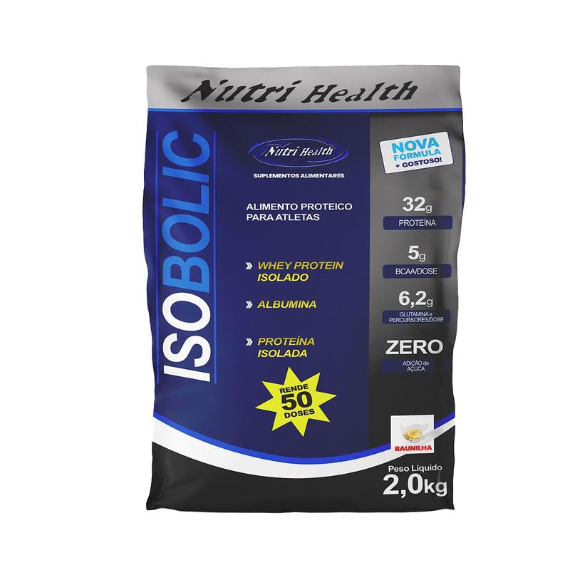 Suplemento Pó Isobolic Proteína Isolada Whey Protein Albumina Refil 2Kg ...