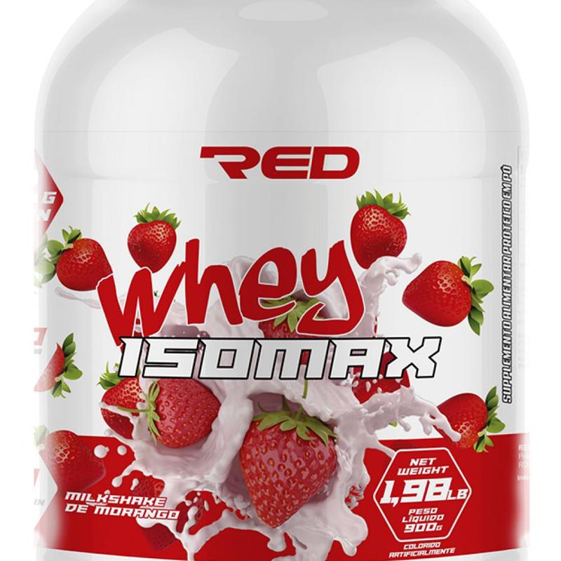 Suplemento Proteico Whey Isomax 900g De Morango - RED - Whey Protein ...