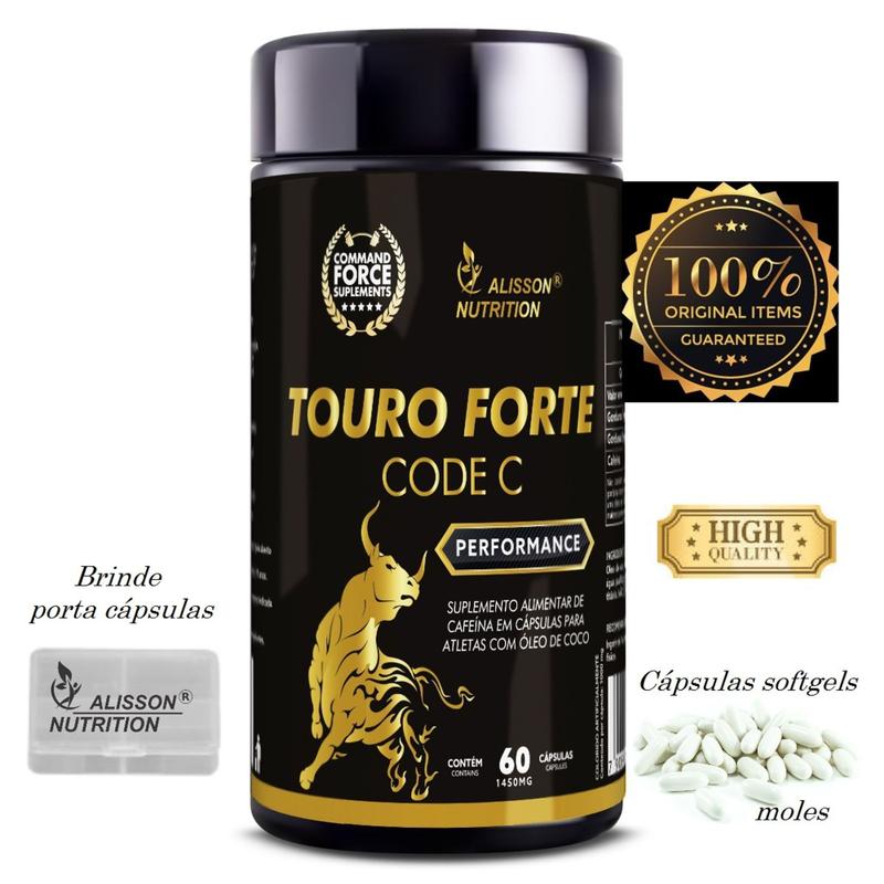 Suplemento Touro Forte Define Abdomen 60cápsulas + brinde - Alisson ...