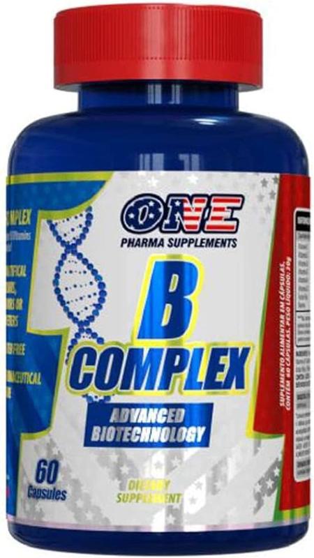 Suplemento vitamina b complex 60 cápsulas one pharma supplements ...