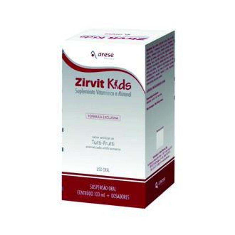 Suplemento Vitaminico e Mineral Zirvit Kids Suspensao Oral com 100ml ...