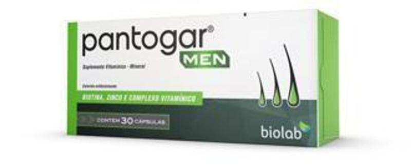 Suplemento Vitaminico Pantogar Men 30 Capsulas - Biolab - Vitaminas A-Z ...