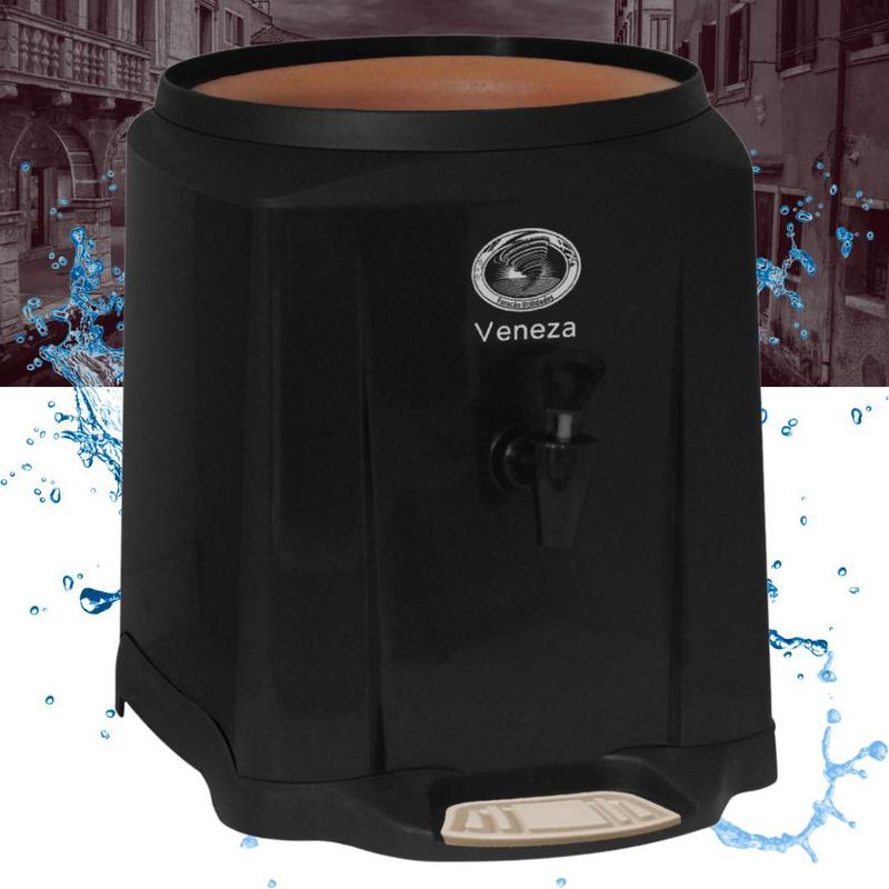 Suporte Água Furacão Utilidades Veneza Com Cuba de Barro Black ...