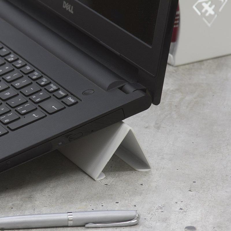 Suporte Apoio de Notebook Mesa Compacto em Alumínio - Branco - Maxx ...