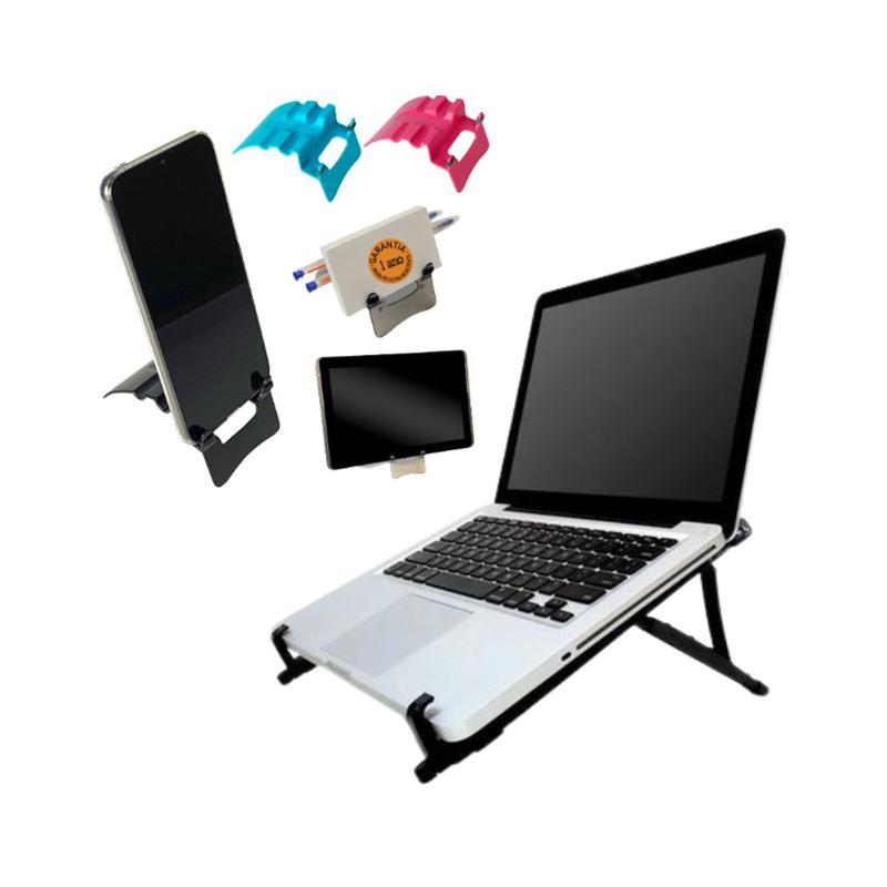 Suporte Apoio Para Notebook Com 5 Regulagens e suporte de Celular ...