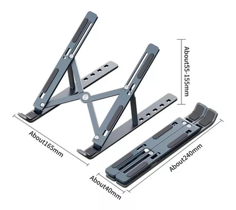 Suporte Articulavel Dobrável Para Notebook Laptop - Aluminio Alloy ...