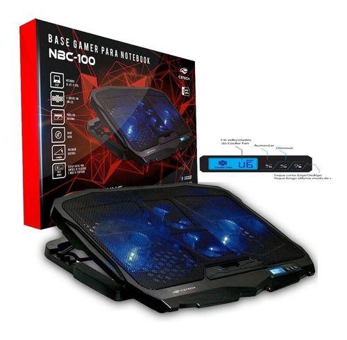 Suporte Base Notebook Gamer 17,3 4 Coolers Led Regulável - C3TECH ...