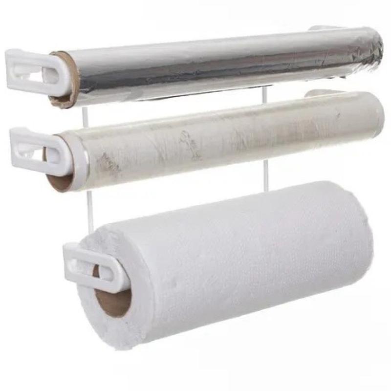 Suporte de Rolos de Parede Branco-METALTRU - Porta Rolo - Magazine Luiza