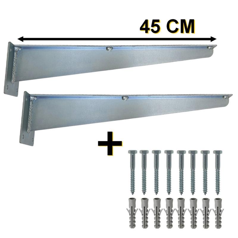 Suporte mão francesa 45 cm para pia, bancada 2 un - Jc suportes Bauru ...