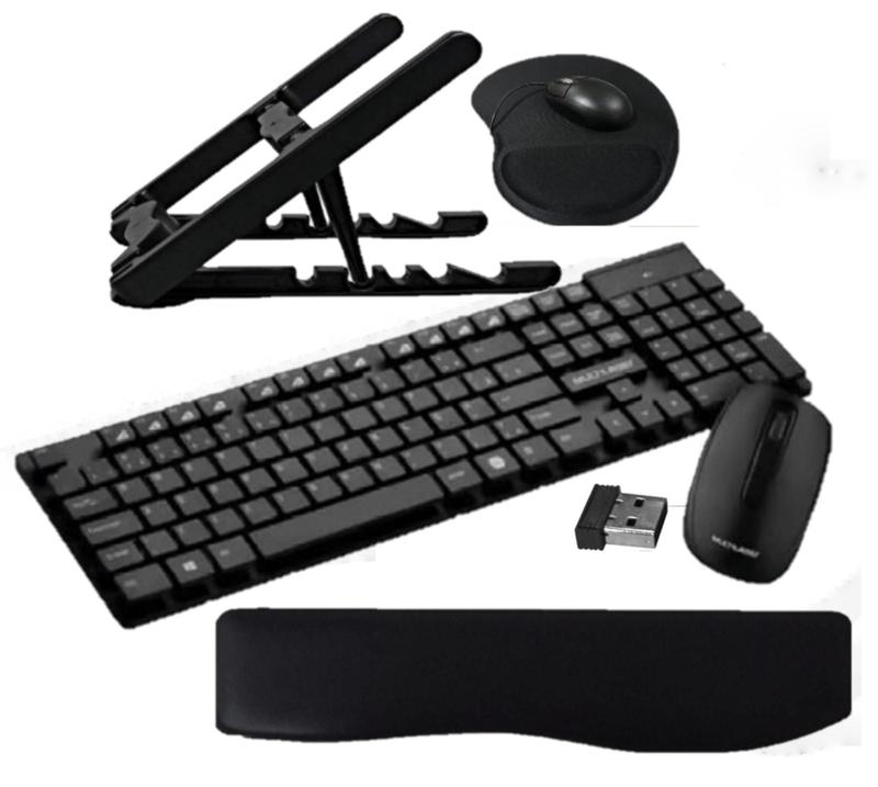 Suporte Note, Teclado e Mouse Sem Fio Multilaser Tc251 , Keypad e ...