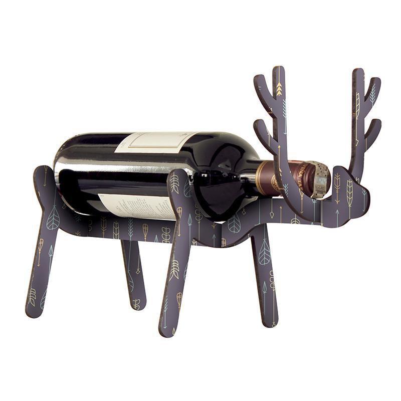 Suporte Para Garrafa De Vinho Cervo - Flechas - Maison De Lele - Porta ...