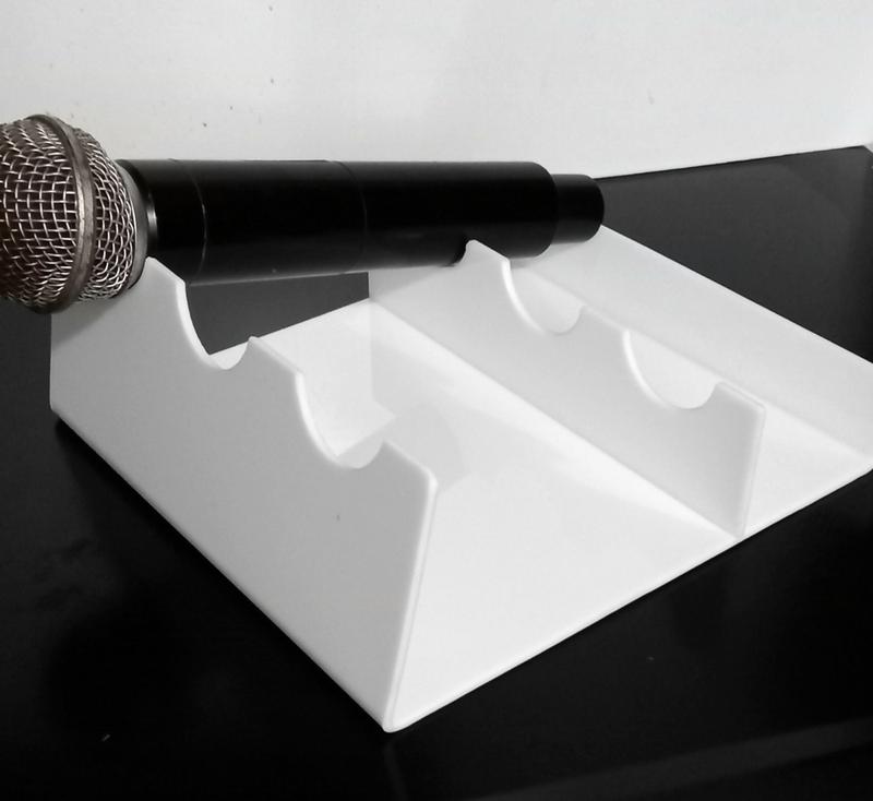 Suporte Para microfone RF56 - Gm acrilicos - Pedestal para Microfone ...