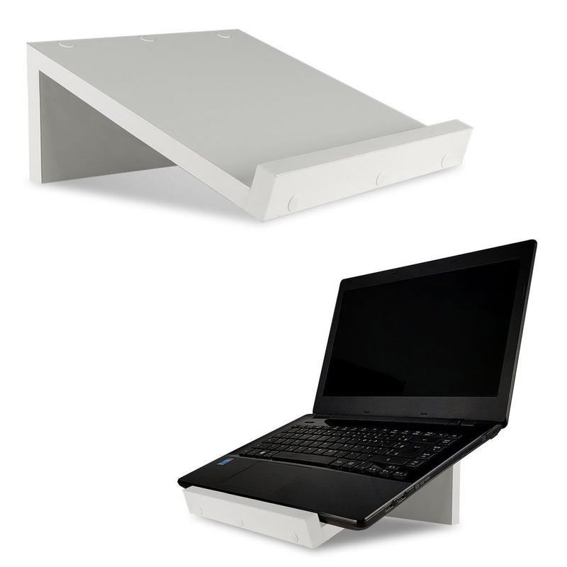 Suporte para Notebook Base de Mesa Ergonômica Gamer Branco - Genus ...
