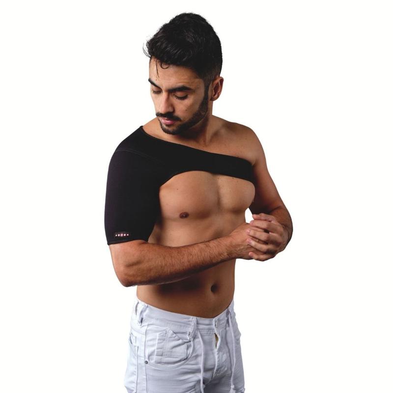 Suporte para Ombro Neoprene Compressão Treino Caminhada Academia ...