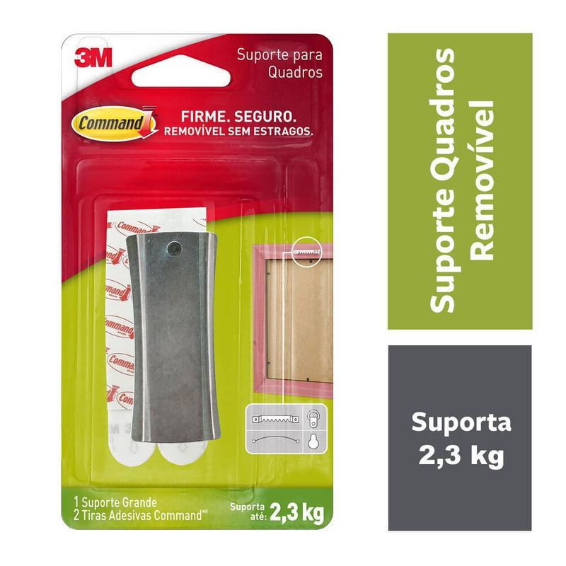 Suporte para Quadro 3M Command Médio - Suporte para Organização da Casa ...
