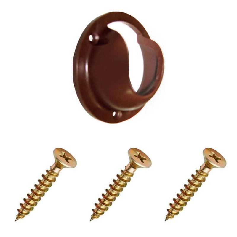 Suporte Para Varão De Guarda Roupa Cabideiro + Parafuso - DUSCANELA ...