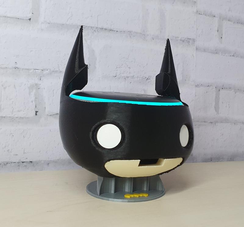 Suporte Tema Batman (rosto) compatível com Alexa Echo Dot 3 - CEO 3D ...