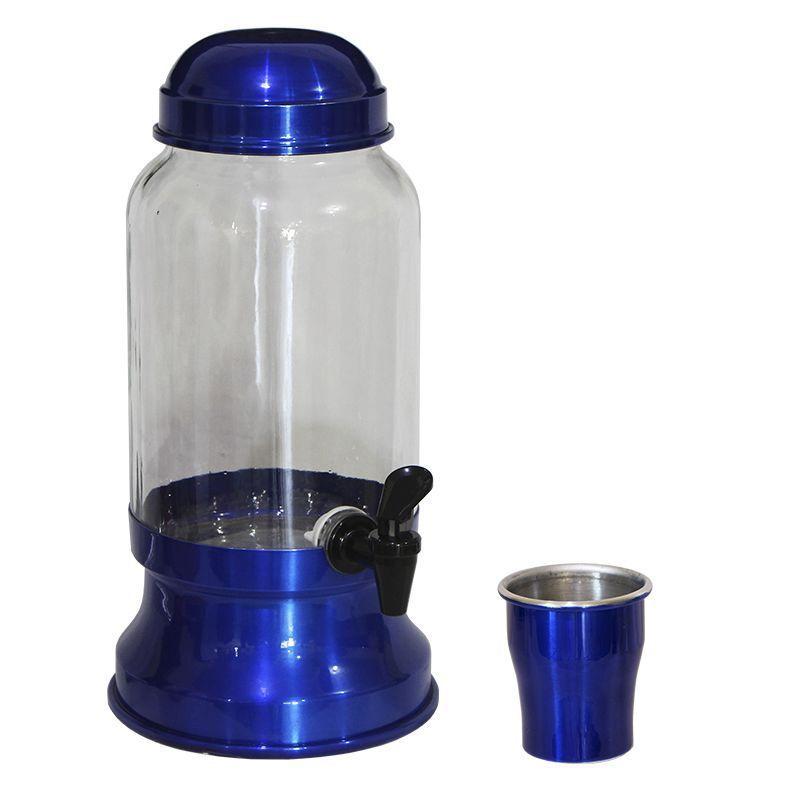 Suqueira Barrica Vidro 3,2 Lt - Azul Verniz - Gastrobel - Suqueira ...