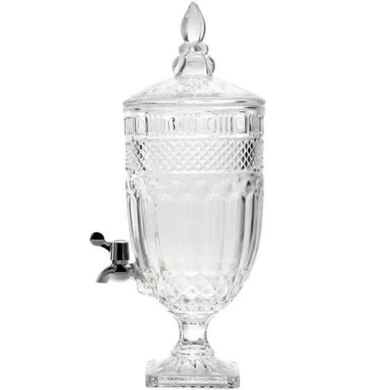 Suqueira Dispenser em Cristal para Suco Brandon 4 Litros Wolff ...