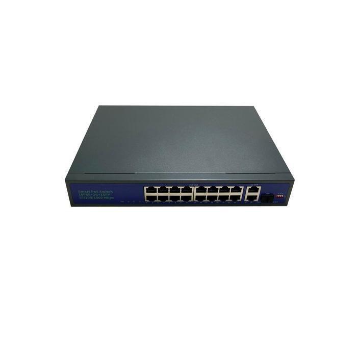 Switch 16 Portas Poe 250W Gigabit +2Ge +1Sfp F1621Gbl-A - Hisource ...