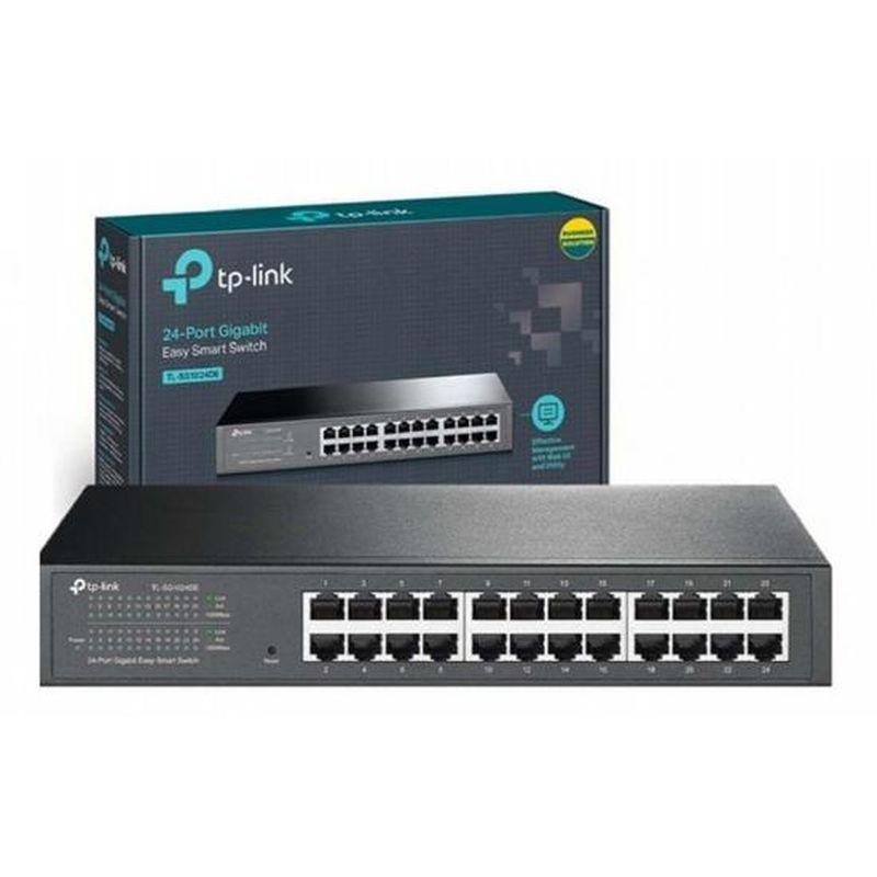 Switch 24 Portas Roteador Tp Link Tl Sg1024De Inteligente - Roteador ...