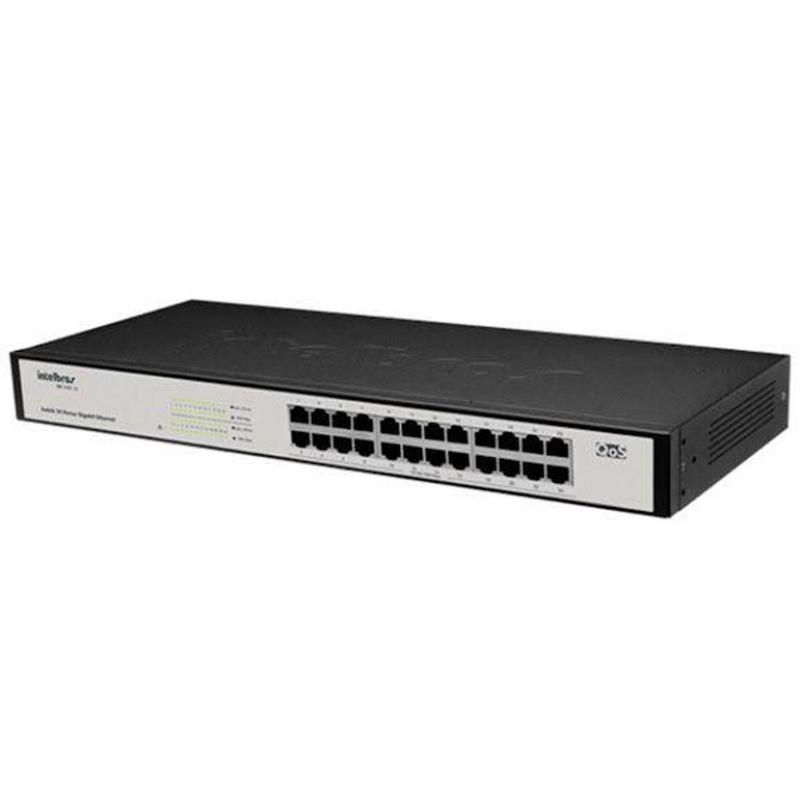 Switch 24p gigabit 10/100/1000 qos sg2400qr+ intelbras - Switch ...