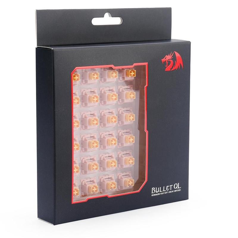 Switch para Teclado Mecânico Redragon Linear, Kit com 24 Modelo Bullet ...