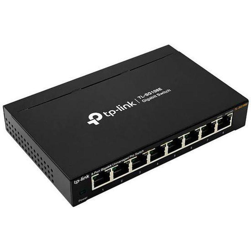 Switch Roteador Tp Link Tl Sg108E Com 8 Portas Ethernet De 10 100 1000 ...